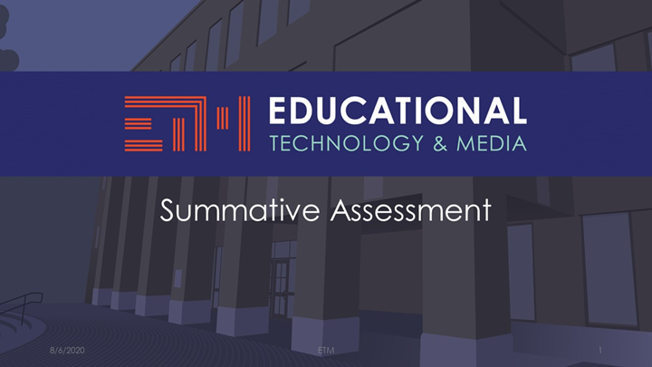 Summative assessment ideas