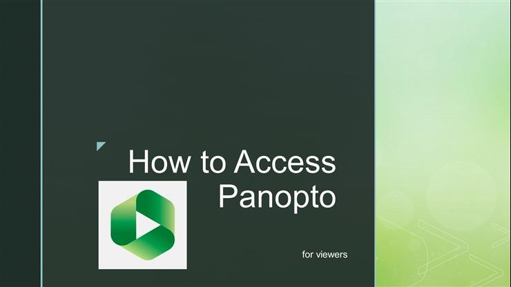 How to Use Panopto