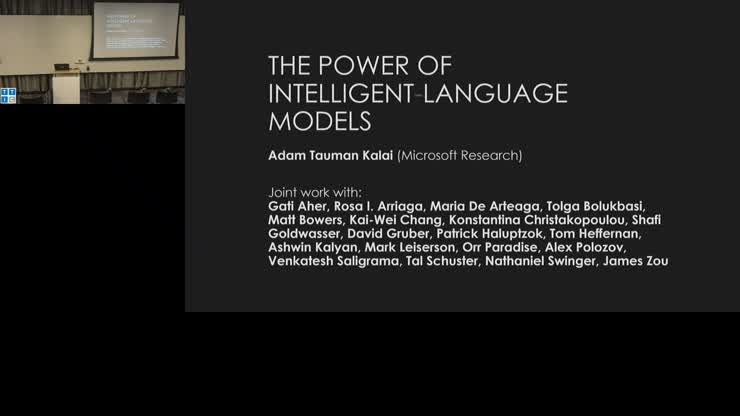 3/8/2023 Talks at TTIC: Adam Kalai, Microsoft Research