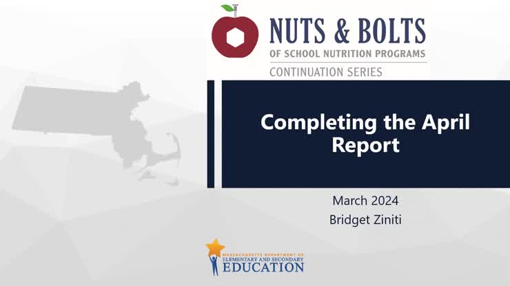 Completing the April Report