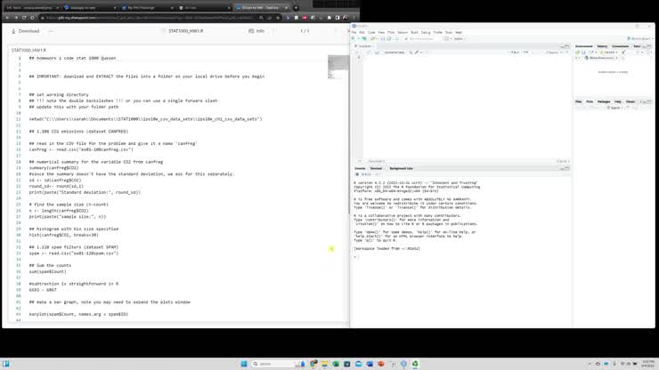 how to set a working directory (PC demo)