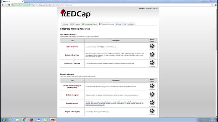 Video 35: REDCap