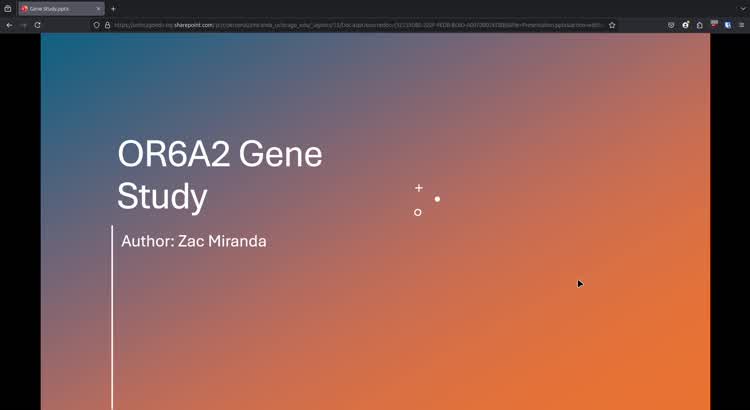 OR6A2 Gene Study Video