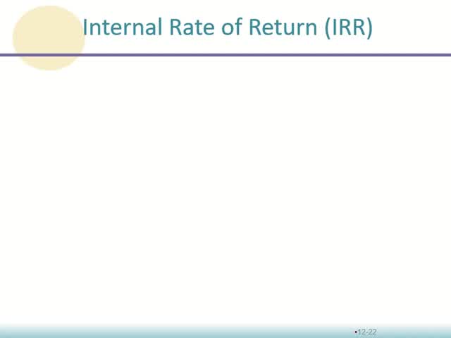 Lecture 12.3c IRR