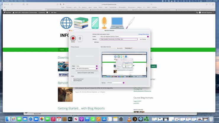 Video Update: Community, LIS, OPML, etc.