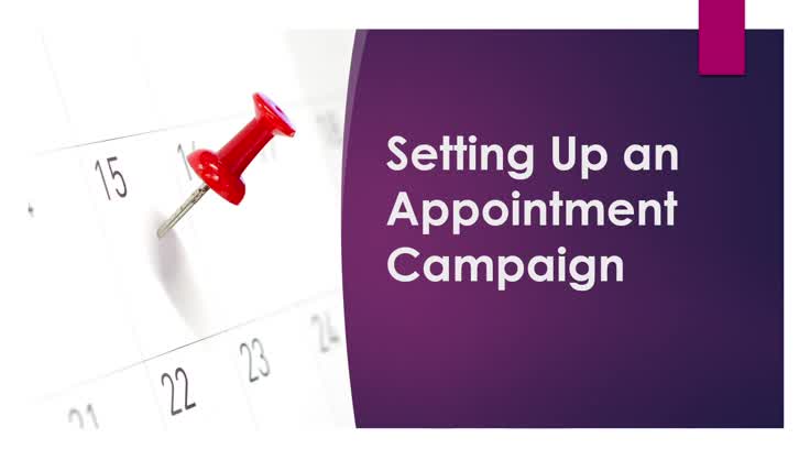 Setting up Appointment Campaigns