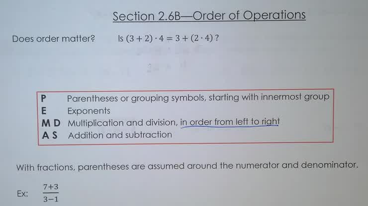 Math 85 Section 2.6B