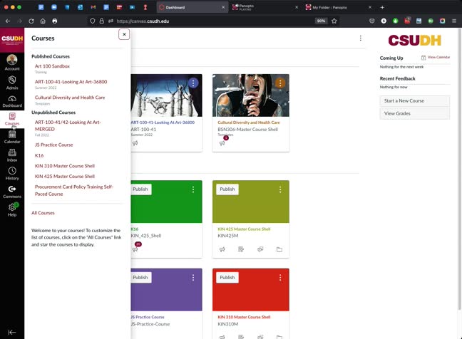 How to Import Content To One Canvas Course From Another
