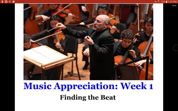 MUSC 0104 Finding the Beat