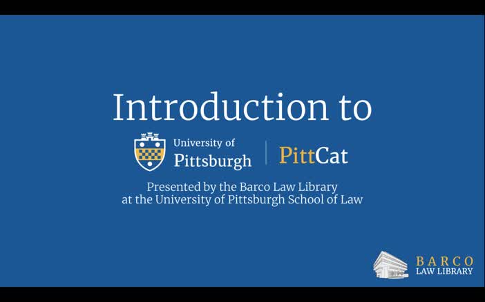 Introduction to PittCat