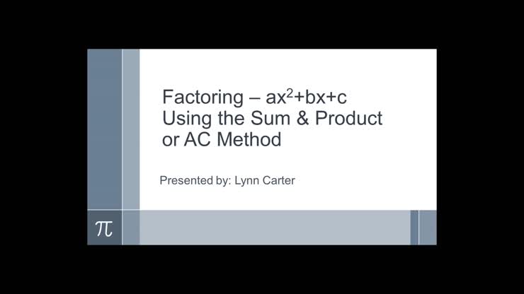 Factoring Sum and Product