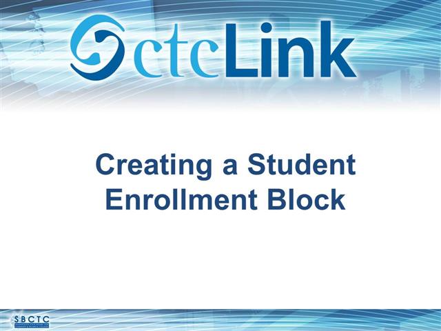 Creating a Student Block