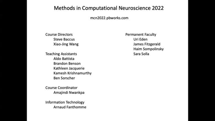 Stephen Baccus: Neuronal biophysics