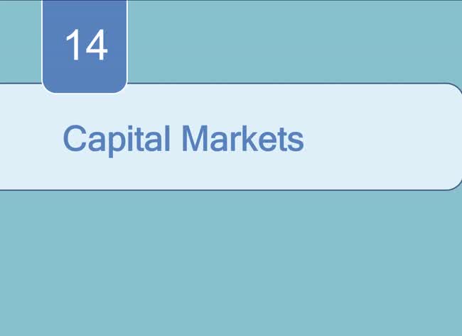 14-1 Security Markets