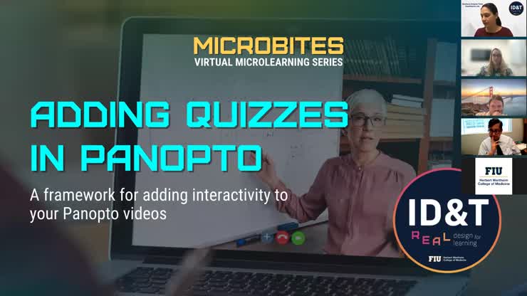MicroBites: Adding Quizzes and More in Panopto - 04-05-22