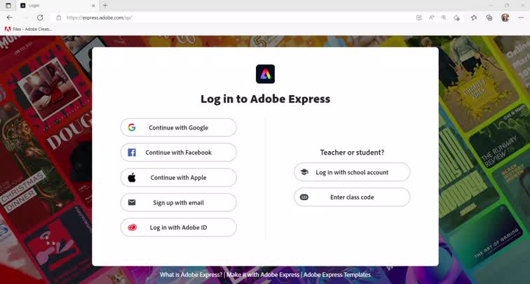 Creating a Poster in Adobe Express
