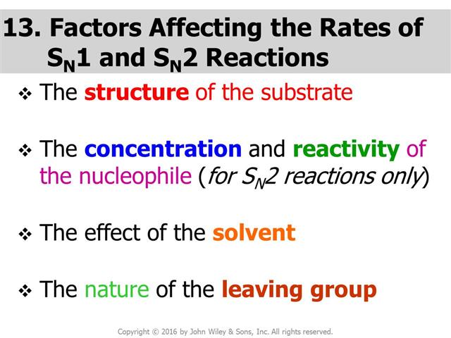 Chapter 6 Sn2 vs Sn1