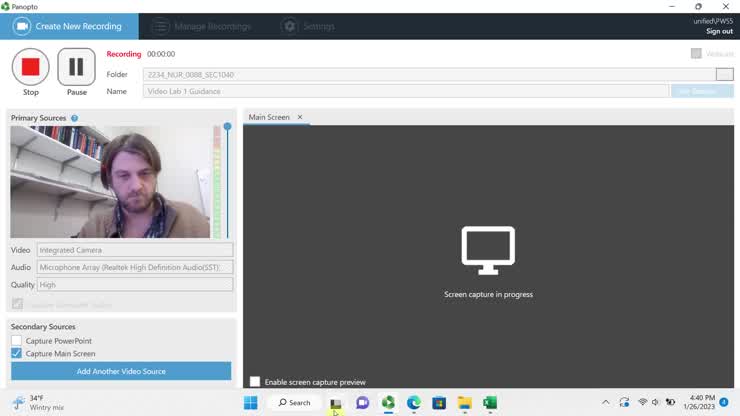 Video Lab 1 Guidance
