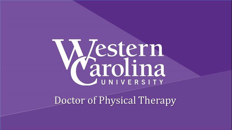 WCU DPT Admissions Webinar