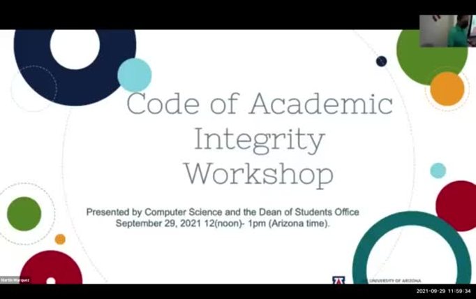 Code of Academic Integrity Workshop