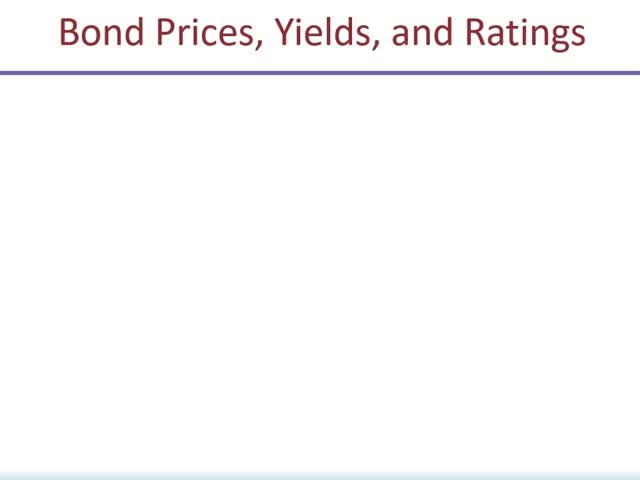 Lecture 16-3a Bond Prices and Yields