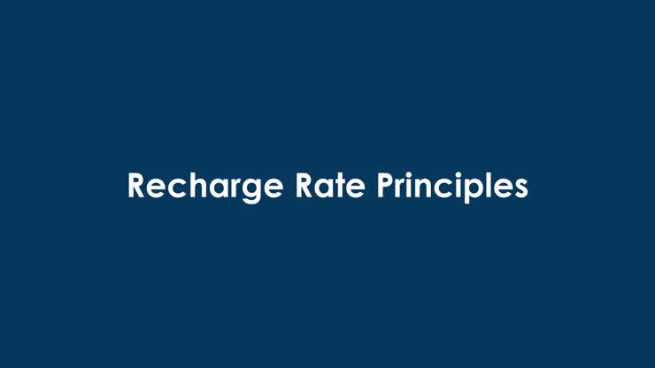 3 Income & Recharge Centers: Rate Principles