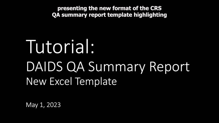 QA Summary Report in Microsoft Excel - Tutorial