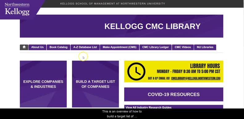 Using Mergent Intellect to Build a Target List of Companies