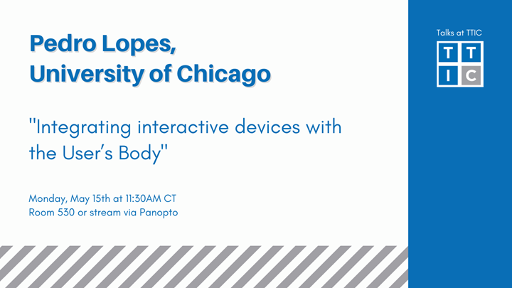 5/15/2023 - Colloquium - Pedro Lopes, University of Chicago