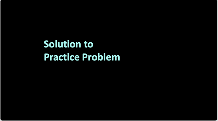 CHE 3824, Module 5 Practice Problem 1