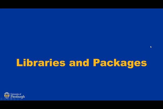Intro to R: Libraries and Packages in R