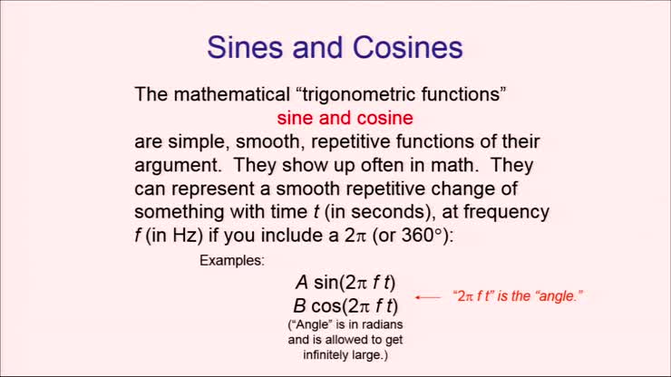PH1090 Class 03 - 4 Sinusoidal Functions
