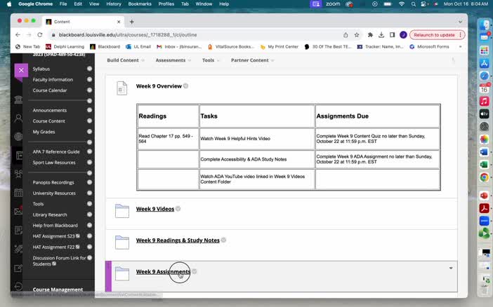 Week 9 Helpful Hints