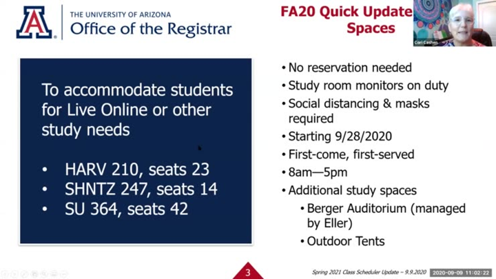Let's Talk about the Spring 2021 Class Schedule!