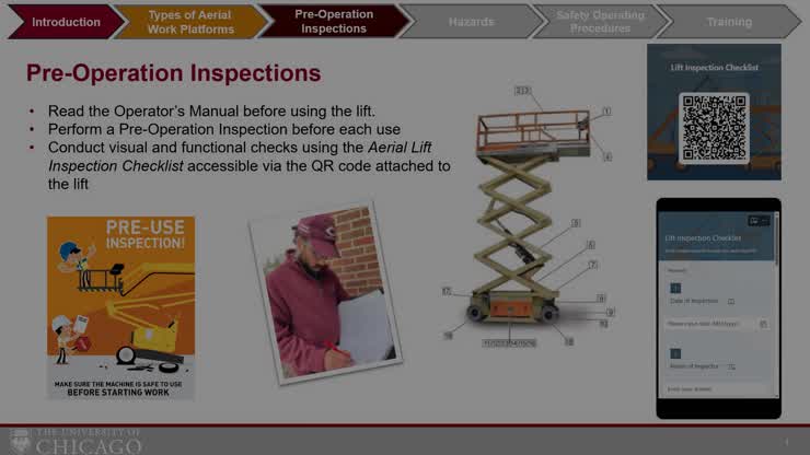 Aerial Lift and Scissor Lift Training_Module 05_Inspections