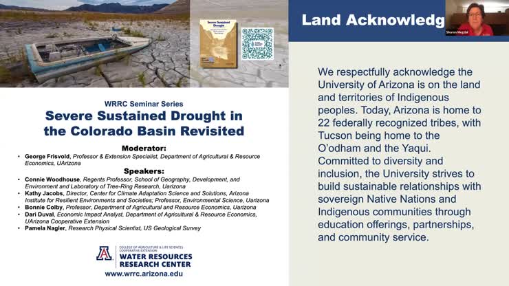 WRRC Seminar Series: Severe Sustained Drought in the Colorado Basin ...
