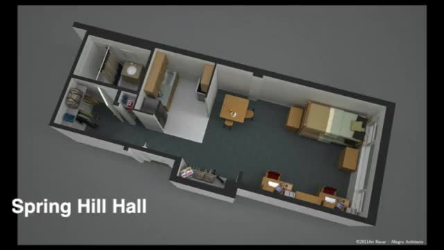 3D Room Tours - Spring Hill Hall Studio Double