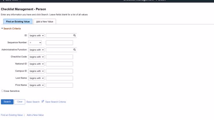 Completing Checklists with a Database Mismatch 1