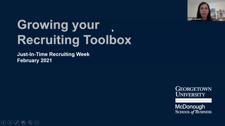 Just-In-Time Recruiting Week: Recruiting Toolbox