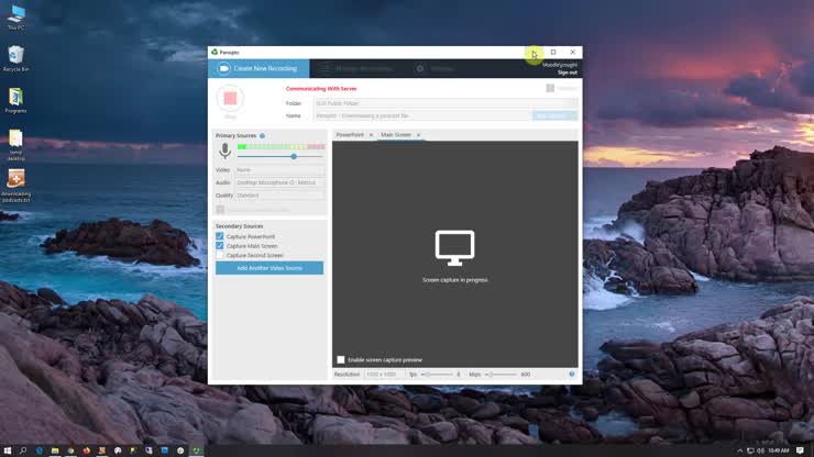 Panopto - Downloading a podcast file