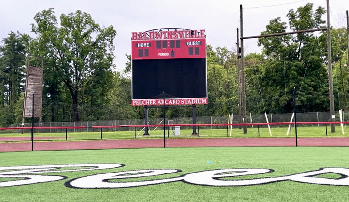 Welcome Message for Pelcher-Arcaro Stadium