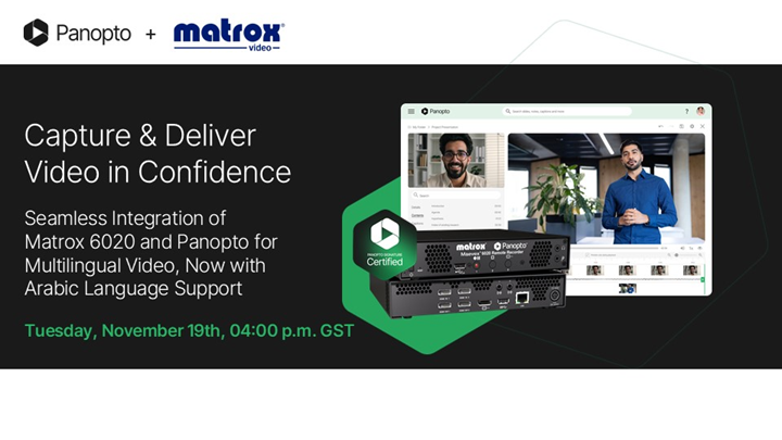 Introducing Panopto Arabic ASR: Connect Global Learners with Accessible ...