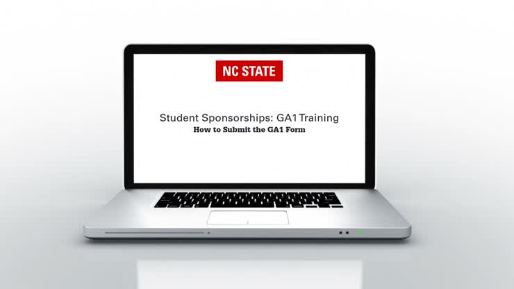 Student Sponsorships - How to Submit a GA1 Form