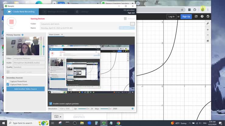 Graphing Geo Series in DESMOS