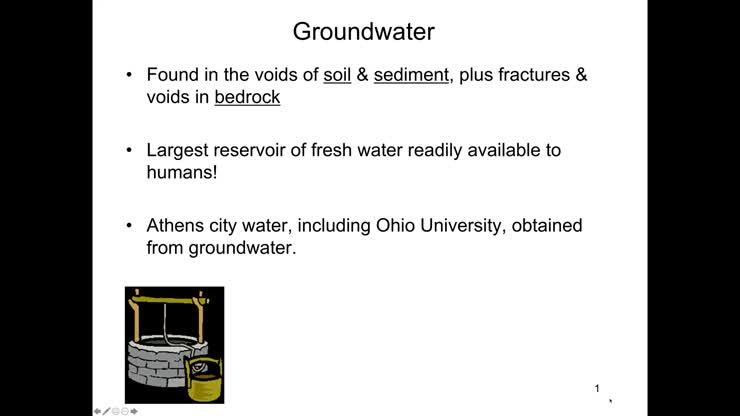 Groundwater Part 1 of 3 (video, 7:51 min)