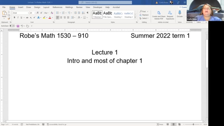 Lecture 1 Robe's MATH-1530