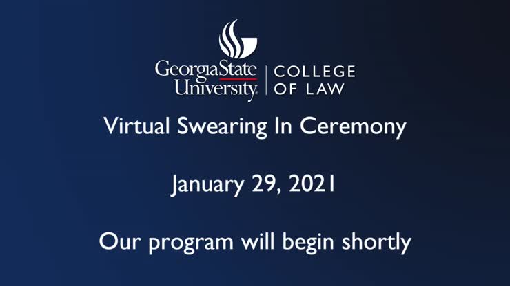 Virtual Swearing-In Ceremony: Jan 2021