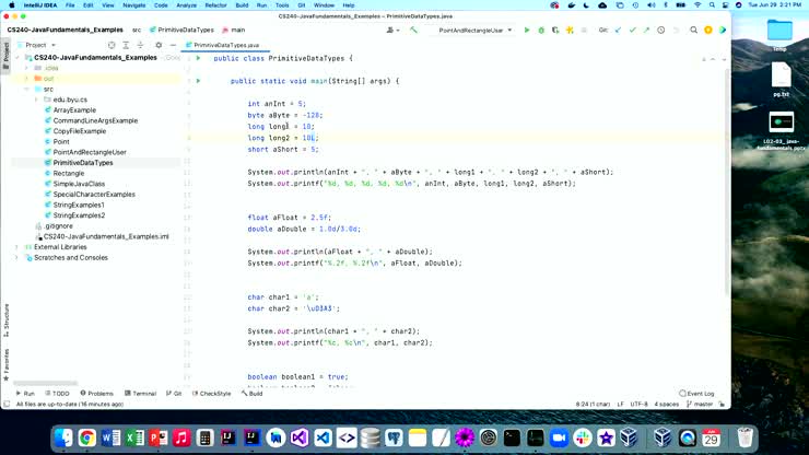 CS 240 - Primitive Data Types
