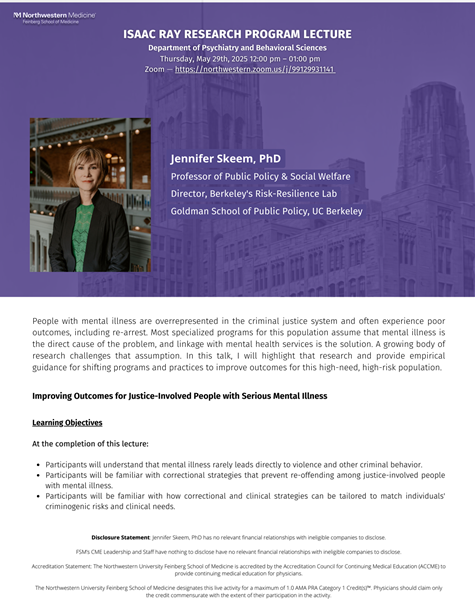 ISAAC RAY RESEARCH PROGRAM | Northwestern University | Psychiatry and ...