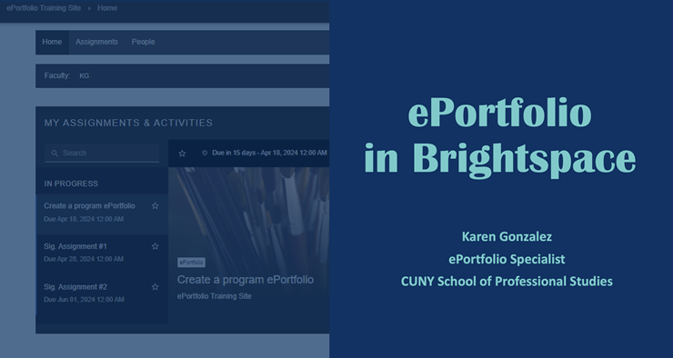 ePortfolio in Brightspace (05/20/24)